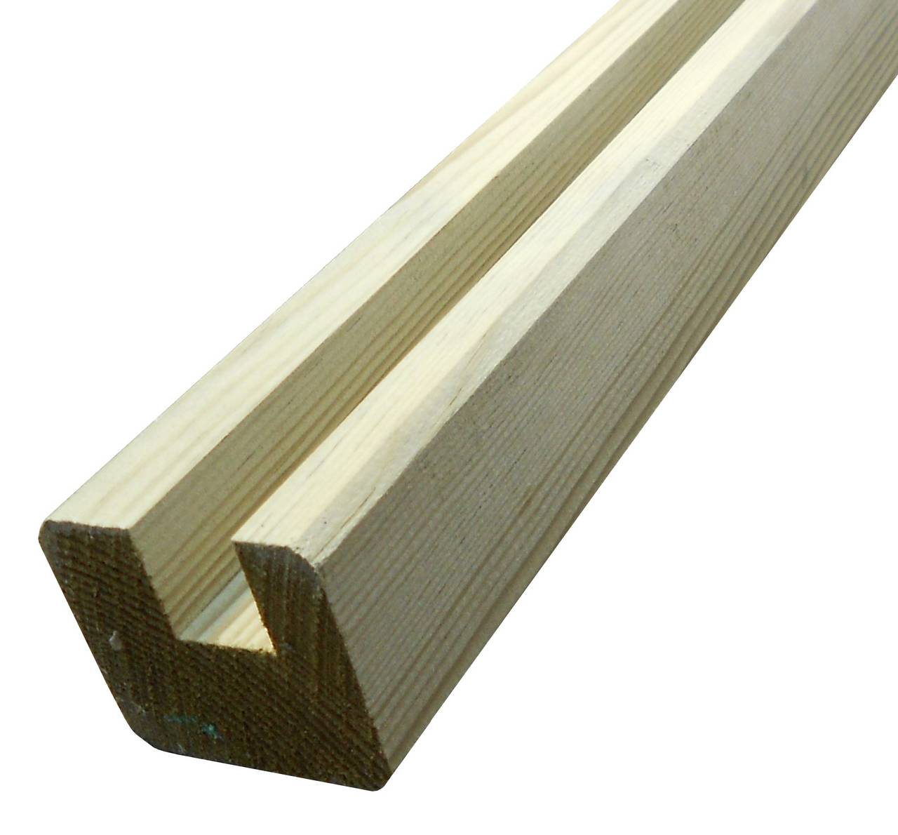 Feather Edge Grooved Capping Rail 16ft | DW Fencing